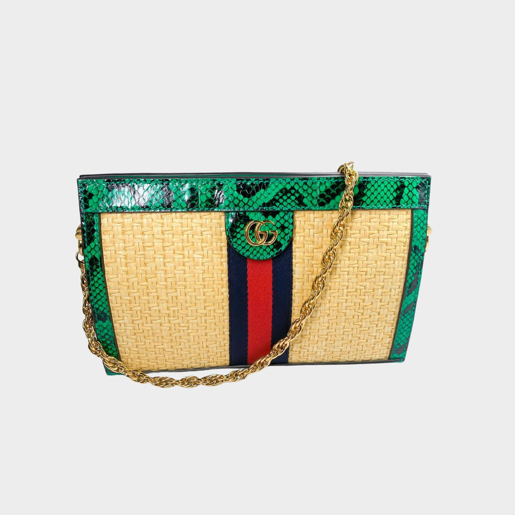Gucci Ophidia Raffia Bag